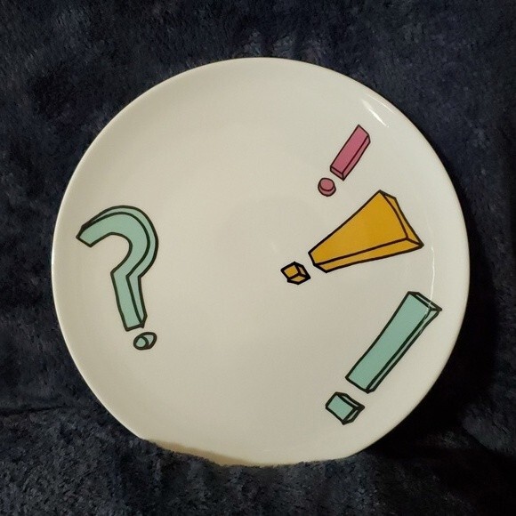 IKEA | Dining | Ikea Dinner Plate Symbols Exclamation And Question ...